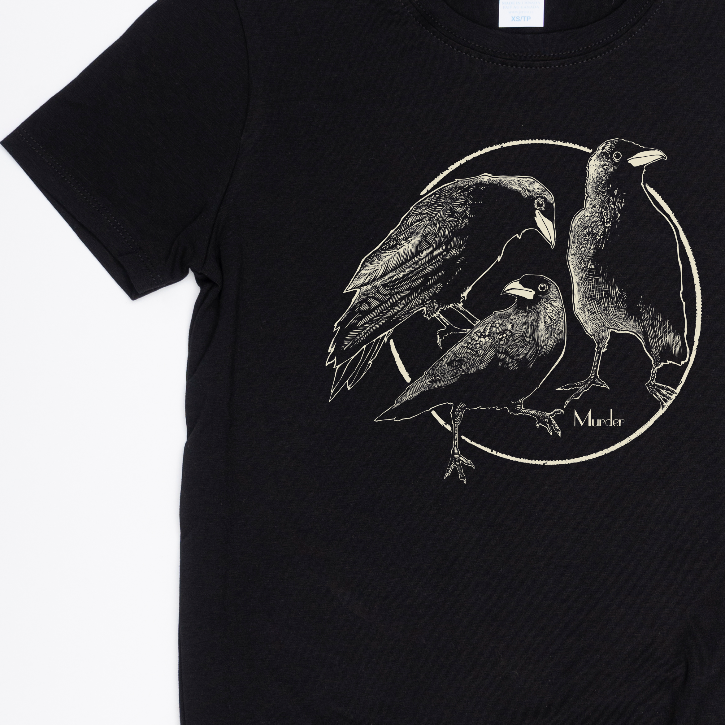 Crows - Made in Canada Midweight Women's Fit Tee 🍁 – Blackhare Print ...