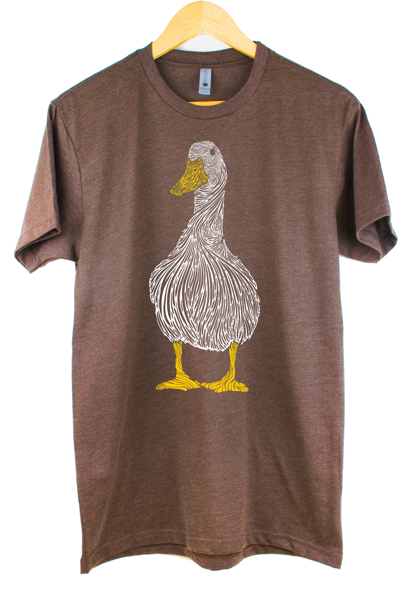 Duck Adult Graphic T-Shirt | Hand Printed Adult Graphic T-Shirt by ...